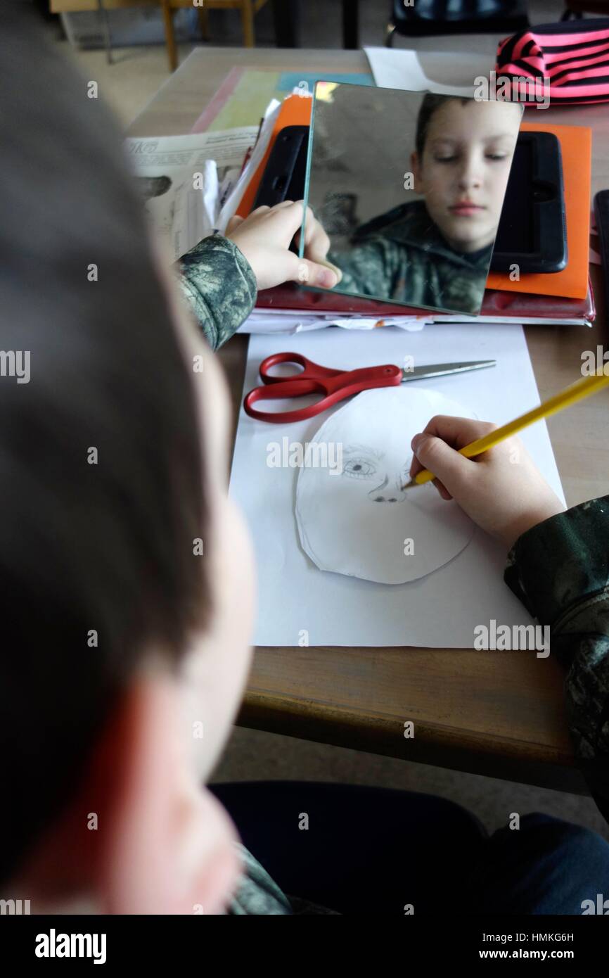 Self Portrait Drawing High Resolution Stock Photography and Images - Alamy