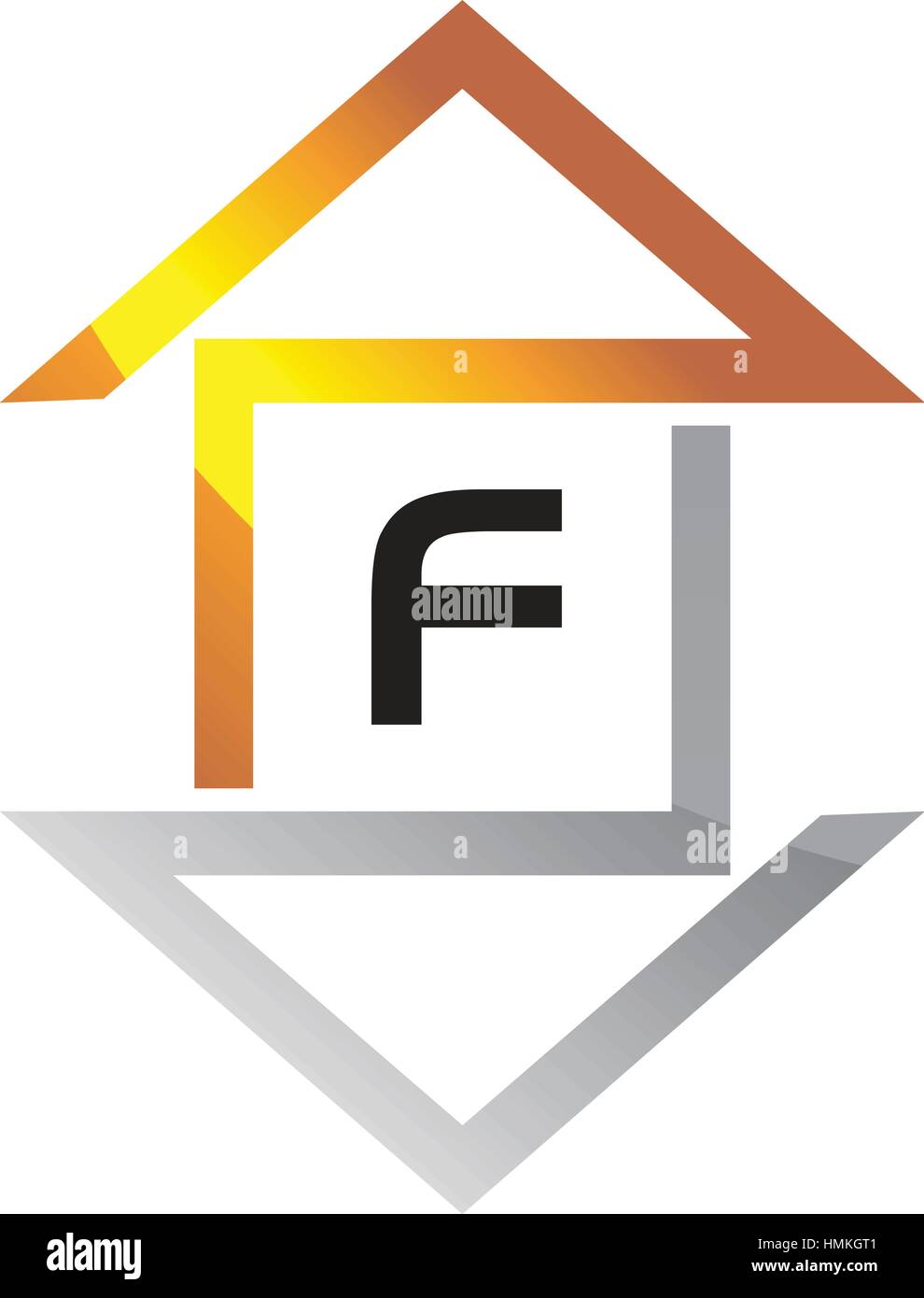 Letter f roof logo hi-res stock photography and images - Alamy