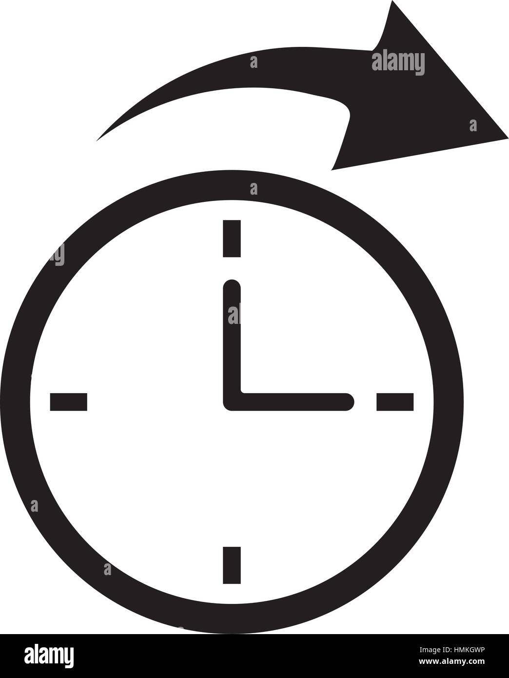 Time pictogram Stock Vector Images - Alamy