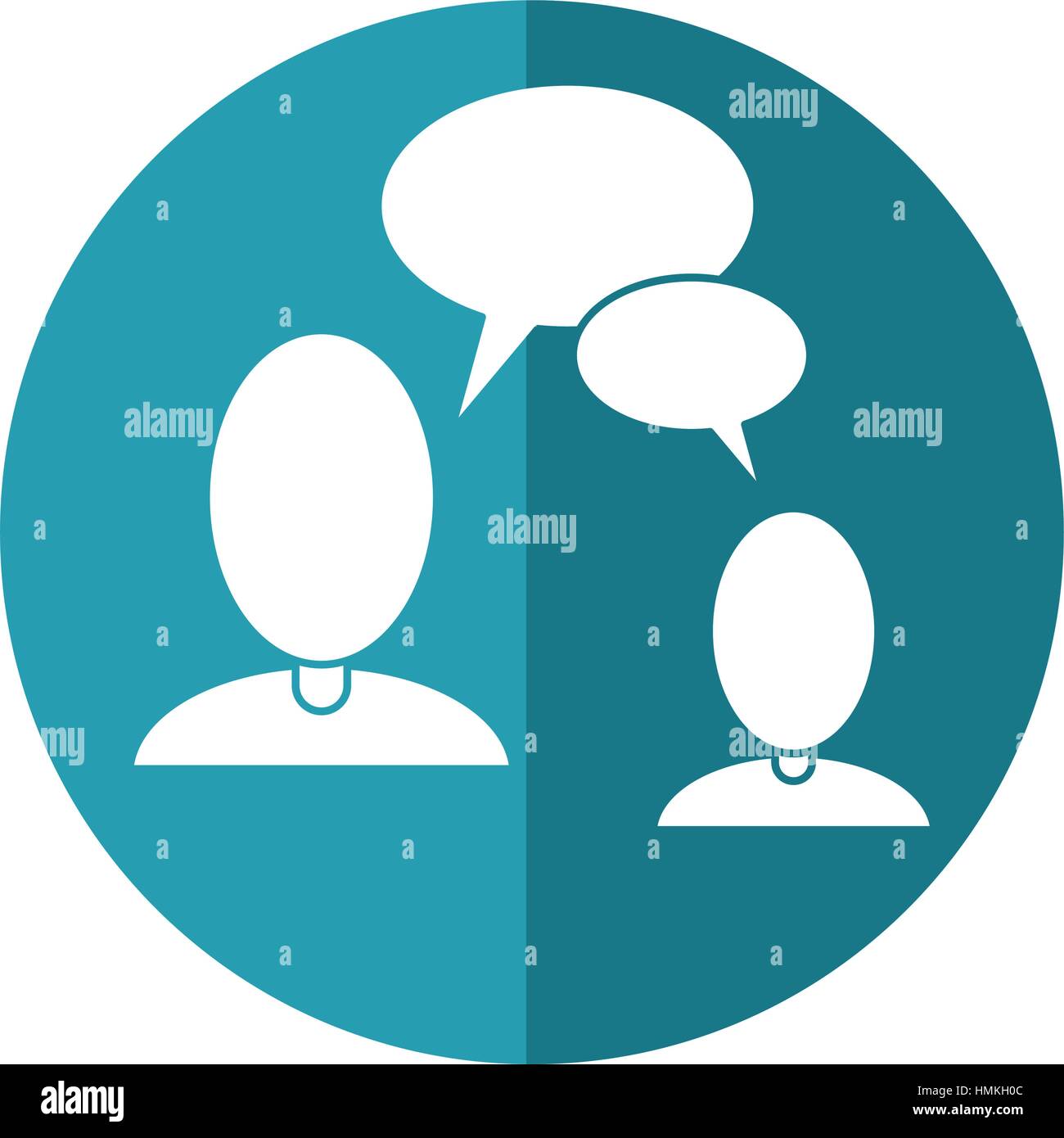 people talking bubble speech communication shadow Stock Vector Image ...