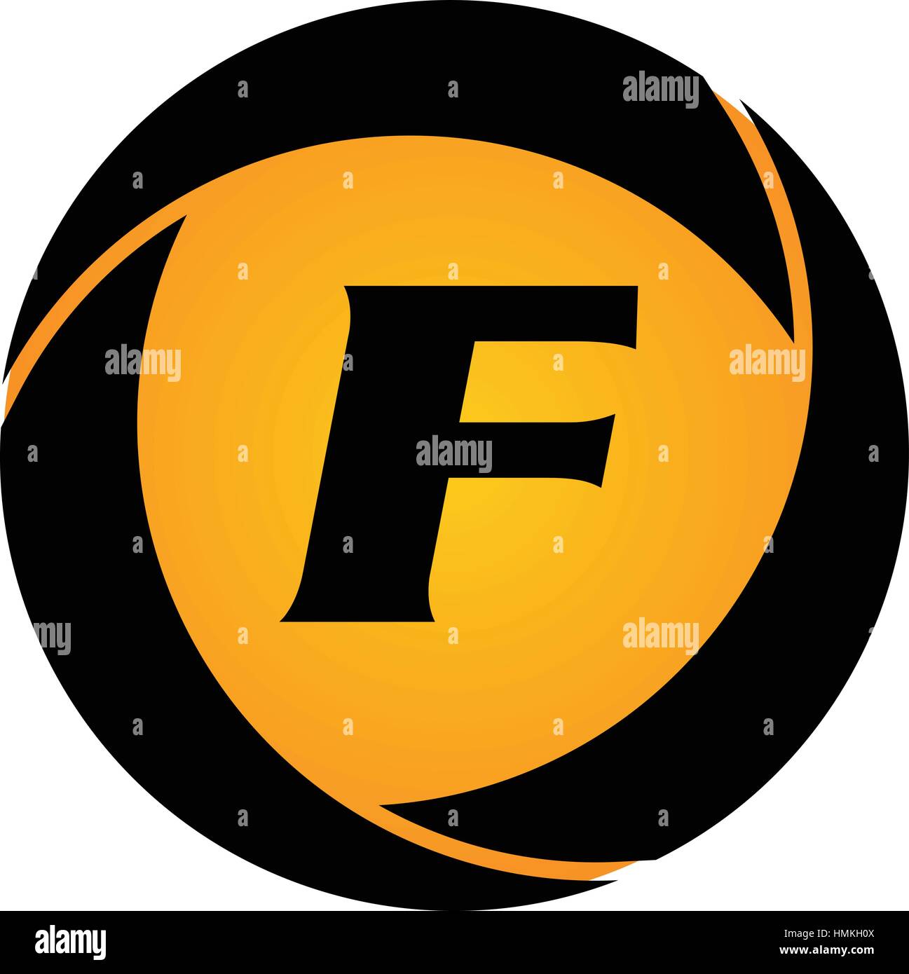 Dynamic Rotation Marketing Business Distribution Letter F Stock Vector ...