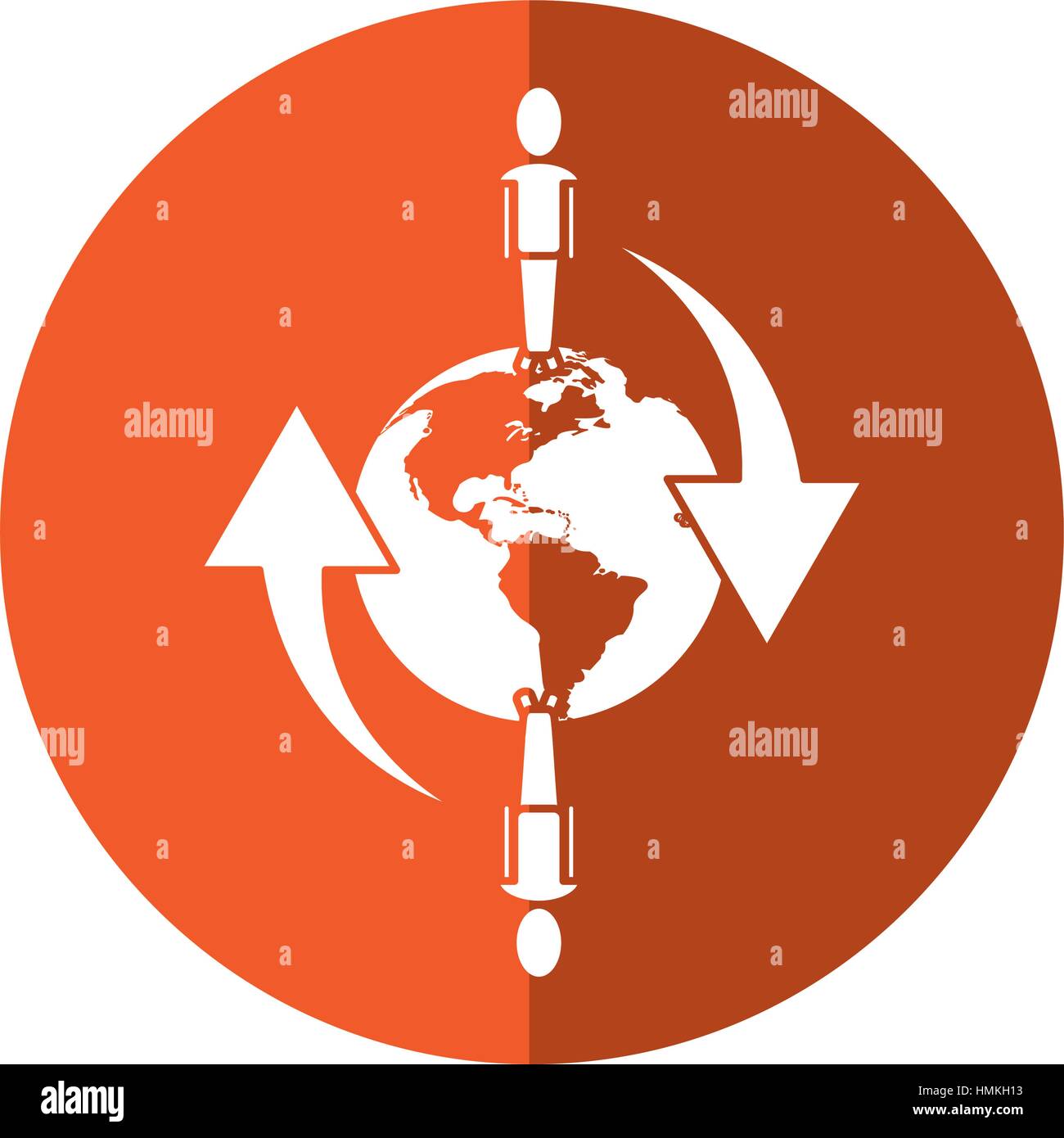 global people connected communication network around shadow Stock ...
