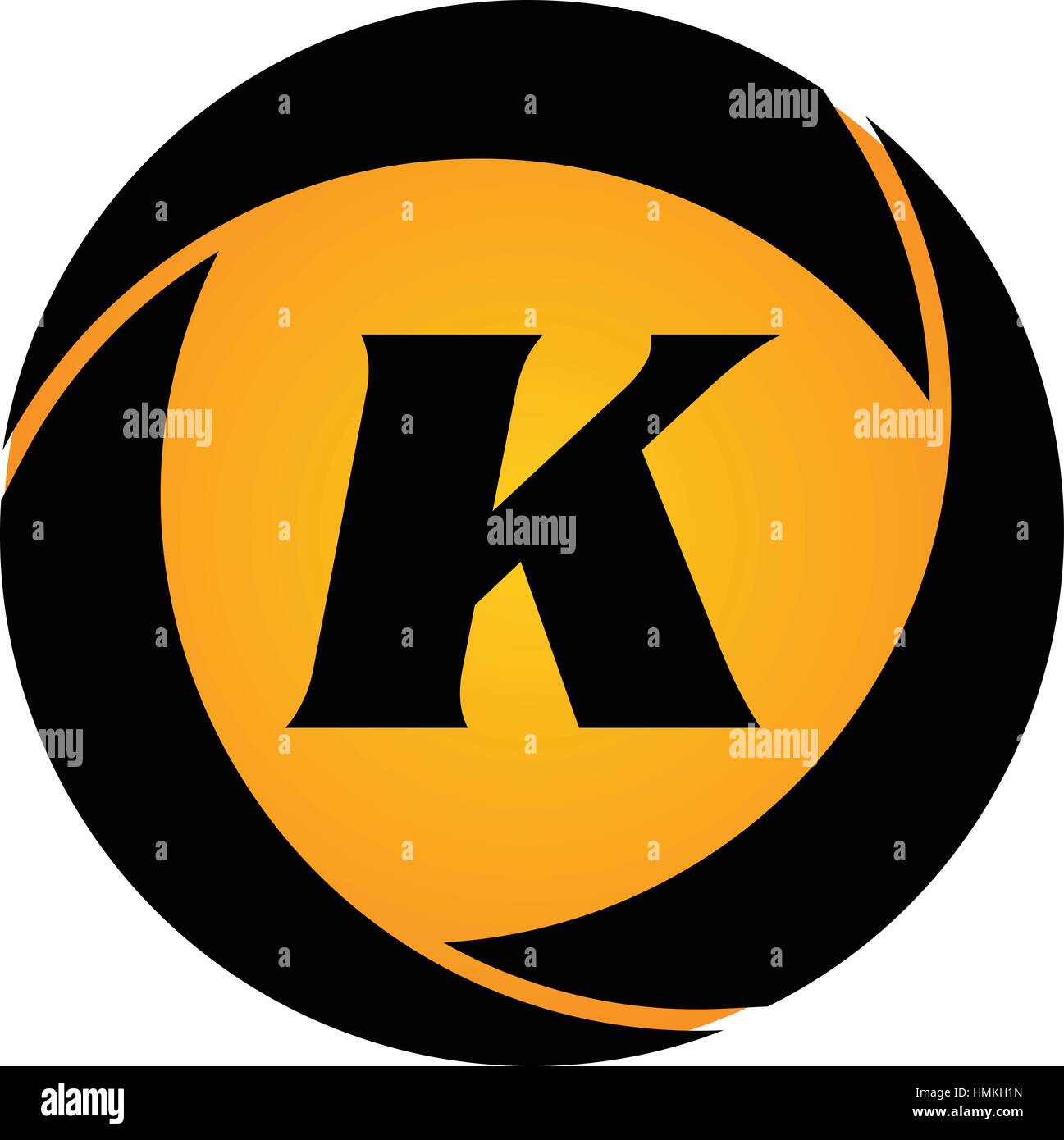 Dynamic Rotation Marketing Business Distribution Letter K Stock Vector ...