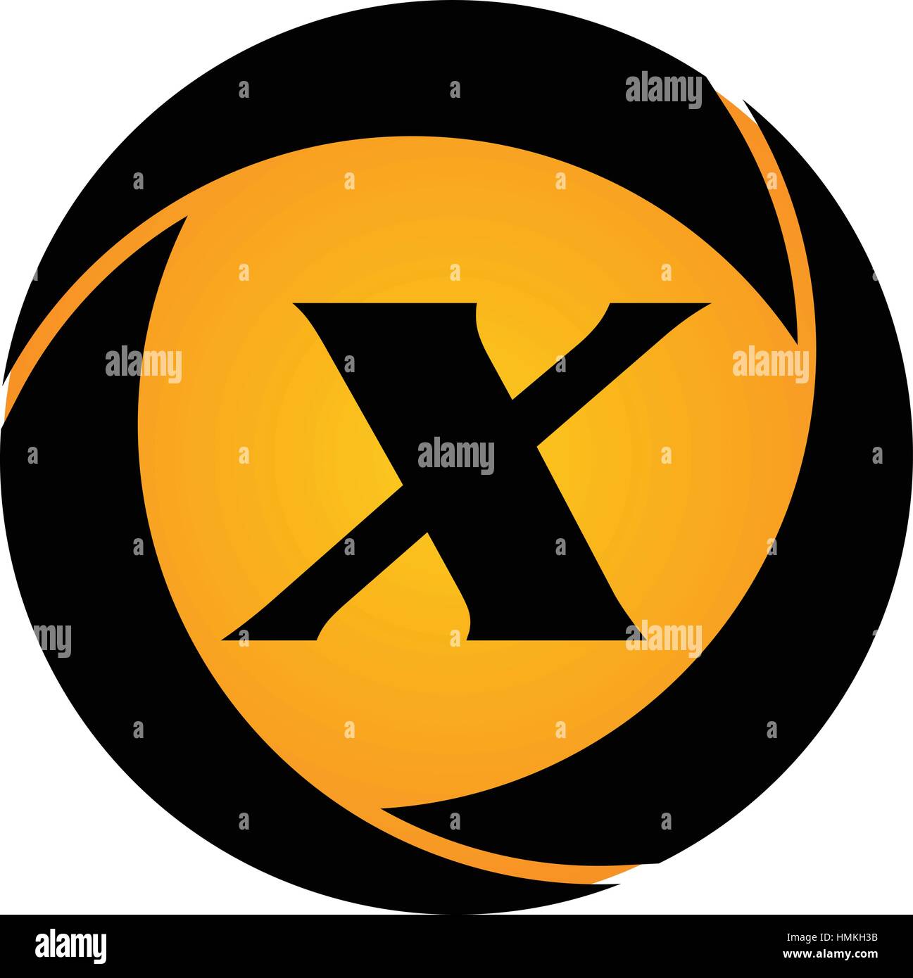 Dynamic Rotation Marketing Business Distribution Letter X Stock Vector ...