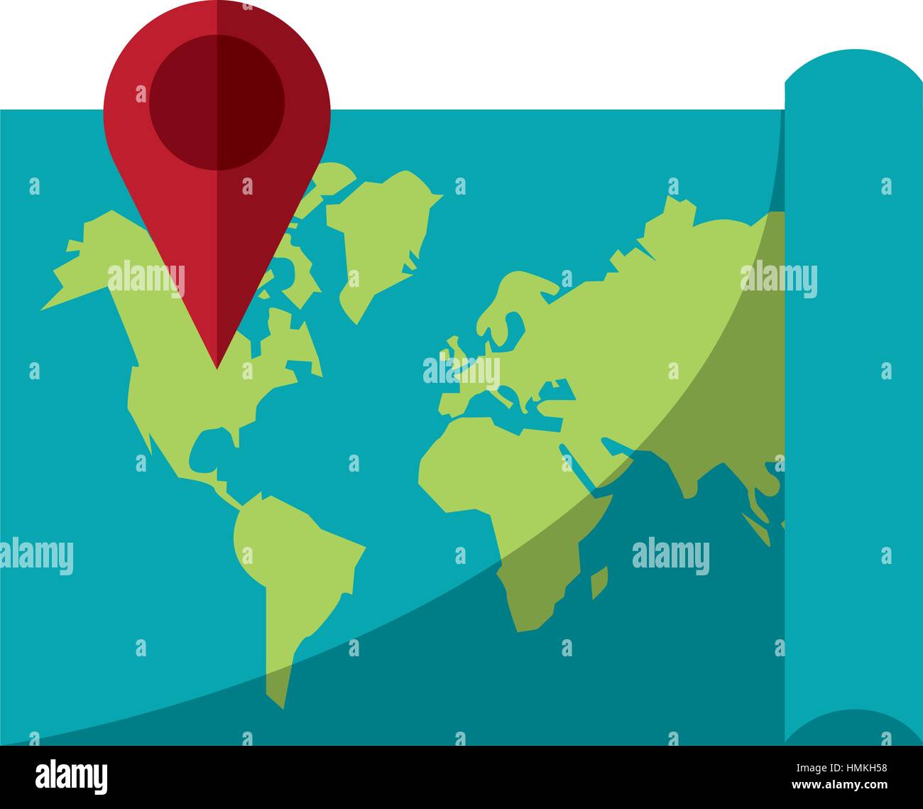 map pointer world destination icon Stock Vector Image & Art - Alamy