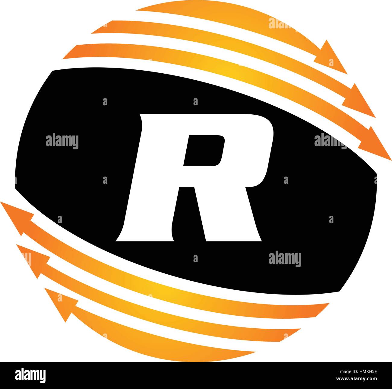 Online Marketing Business Distribution Letter R Stock Vector Image ...