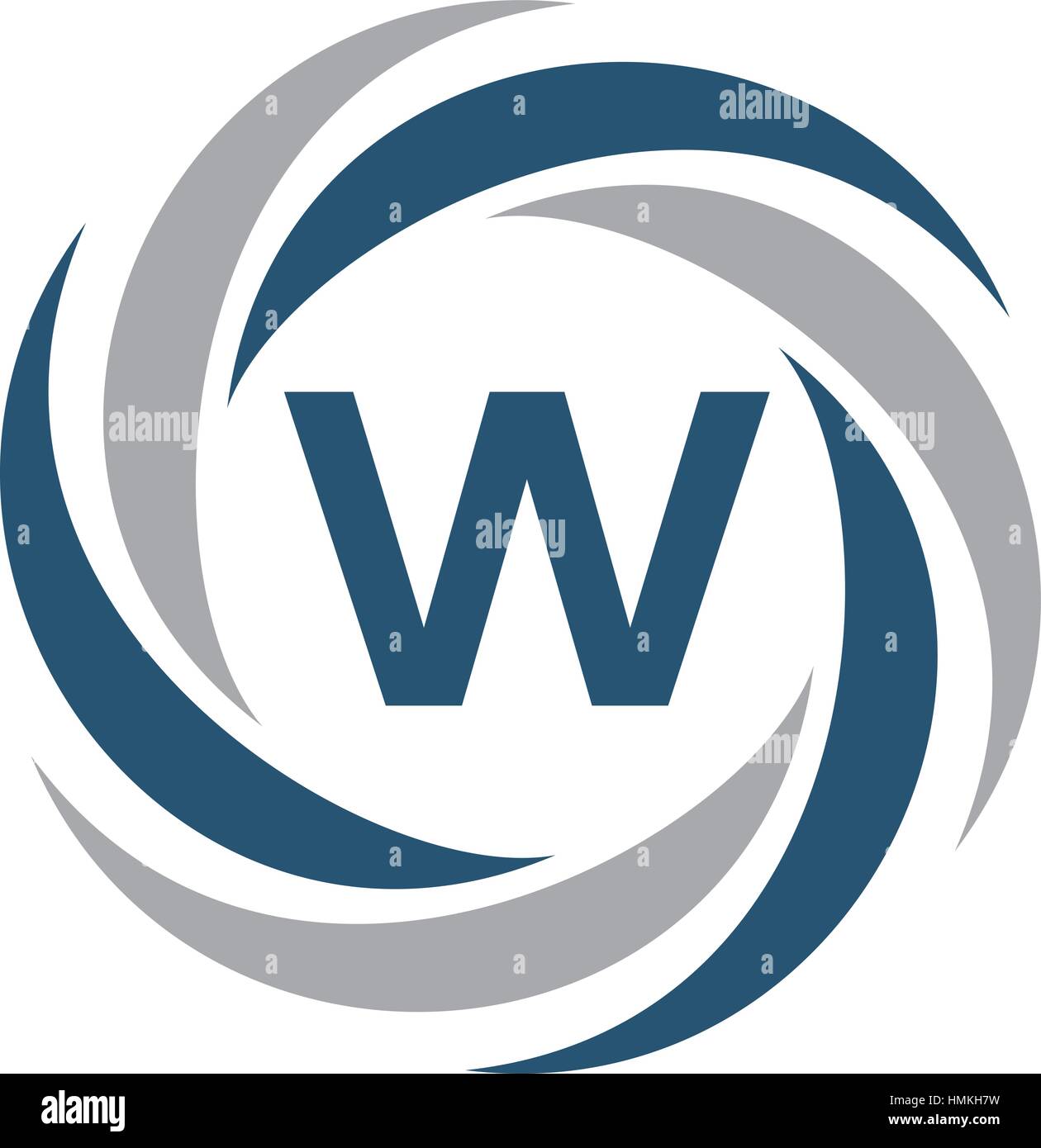 Motion Solution Initial W Stock Vector Image & Art - Alamy