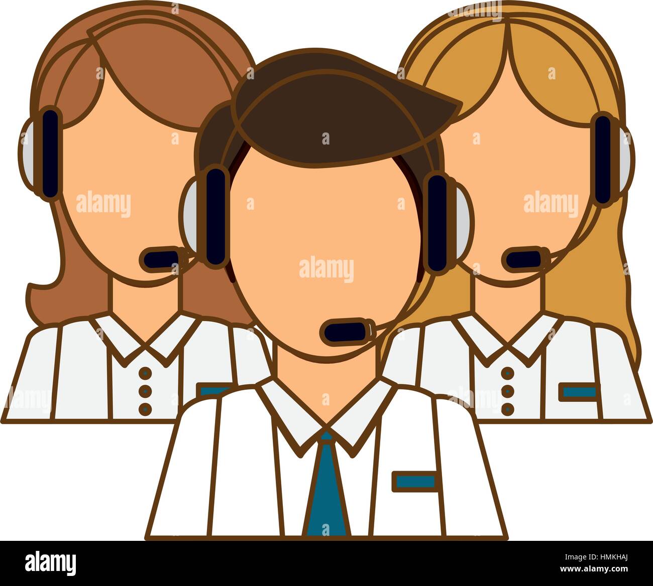 Support assistants technical icon image, vector illustration Stock ...