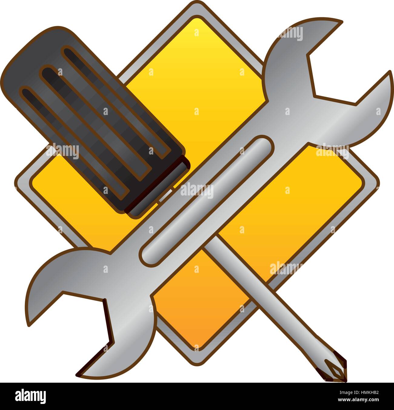 technical workshop stock emblem icon, vector illustration image Stock ...