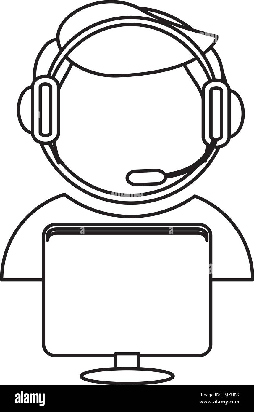 Technical support assistant icon image hi-res stock photography and ...