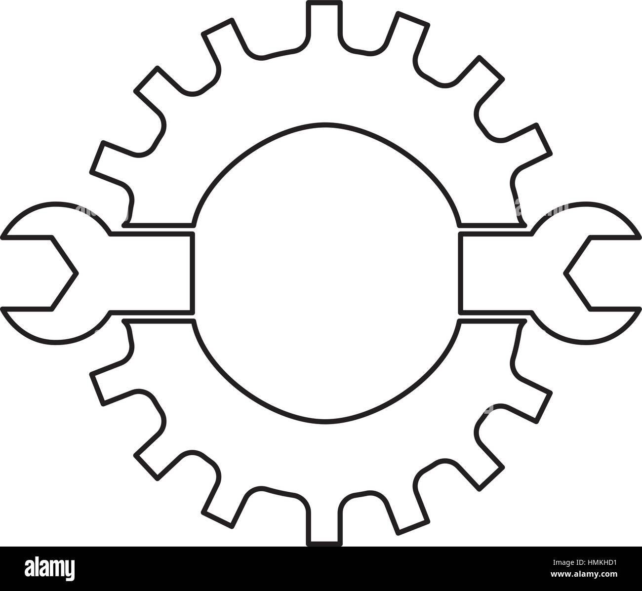 technical workshop stock emblem icon, vector illustration image Stock ...