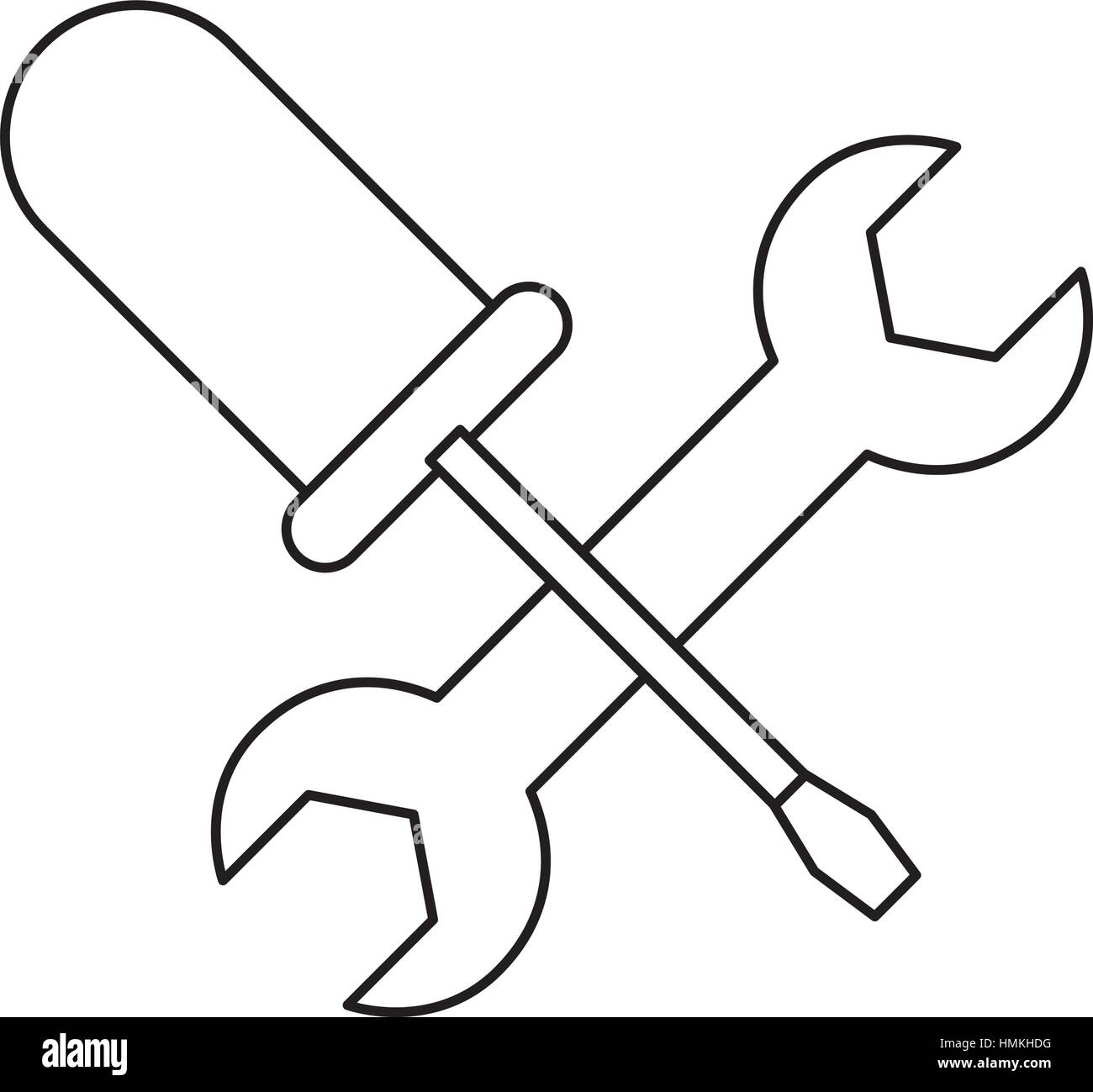 technical workshop stock emblem icon, vector illustration image Stock ...