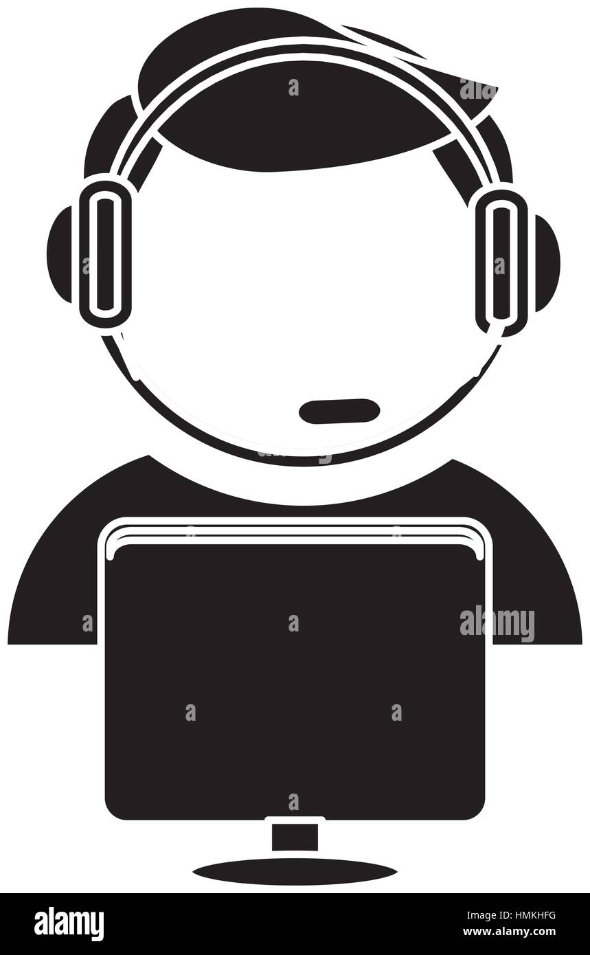 Technical support assistant icon image hi-res stock photography and ...