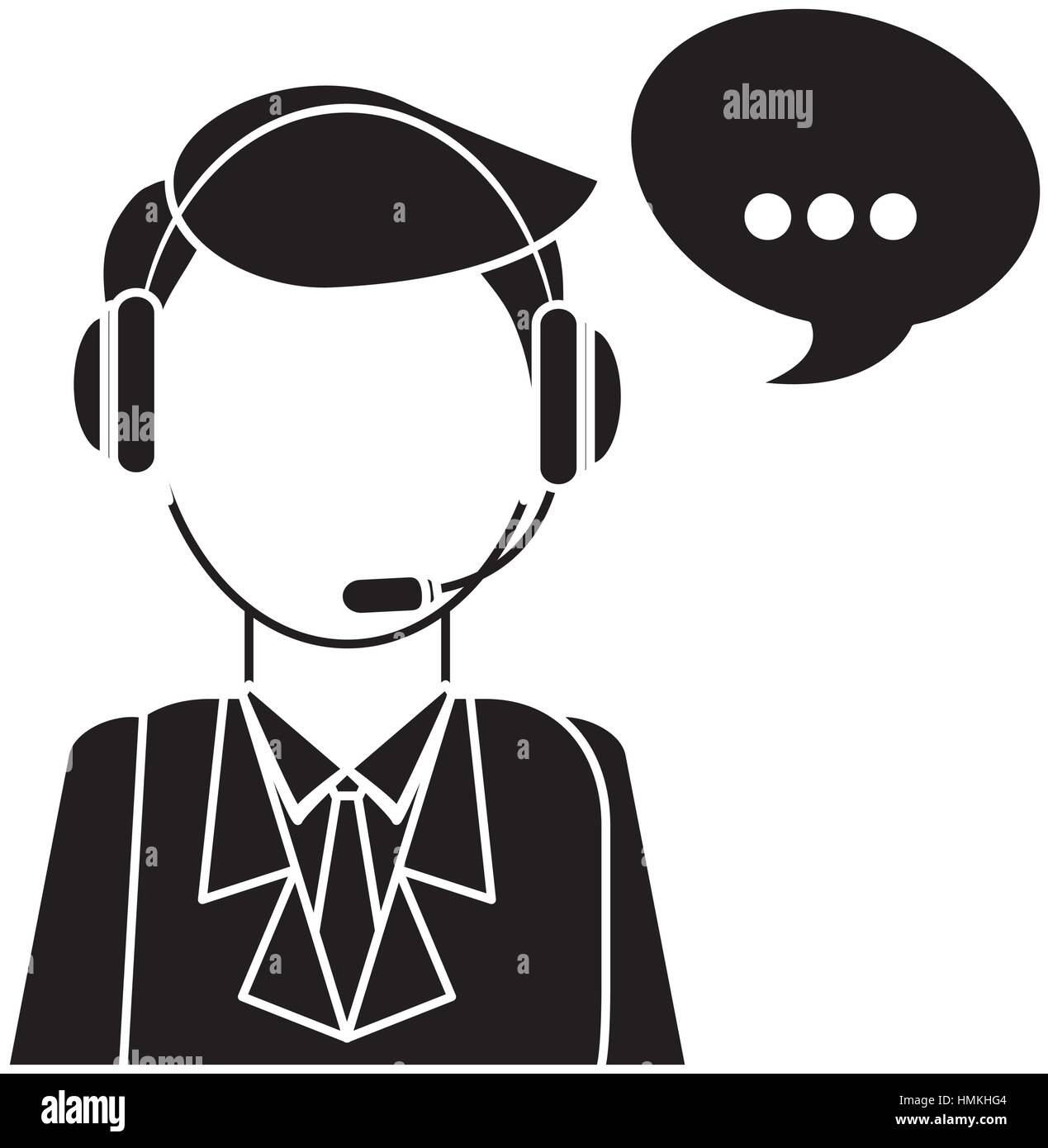 Man male headphone bubble hi-res stock photography and images - Alamy