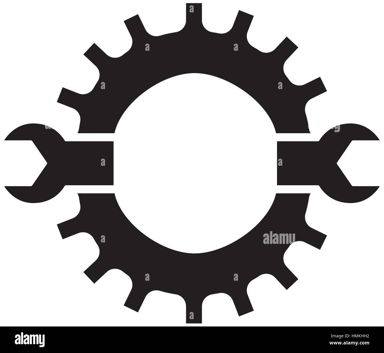 technical workshop stock emblem icon, vector illustration image Stock ...