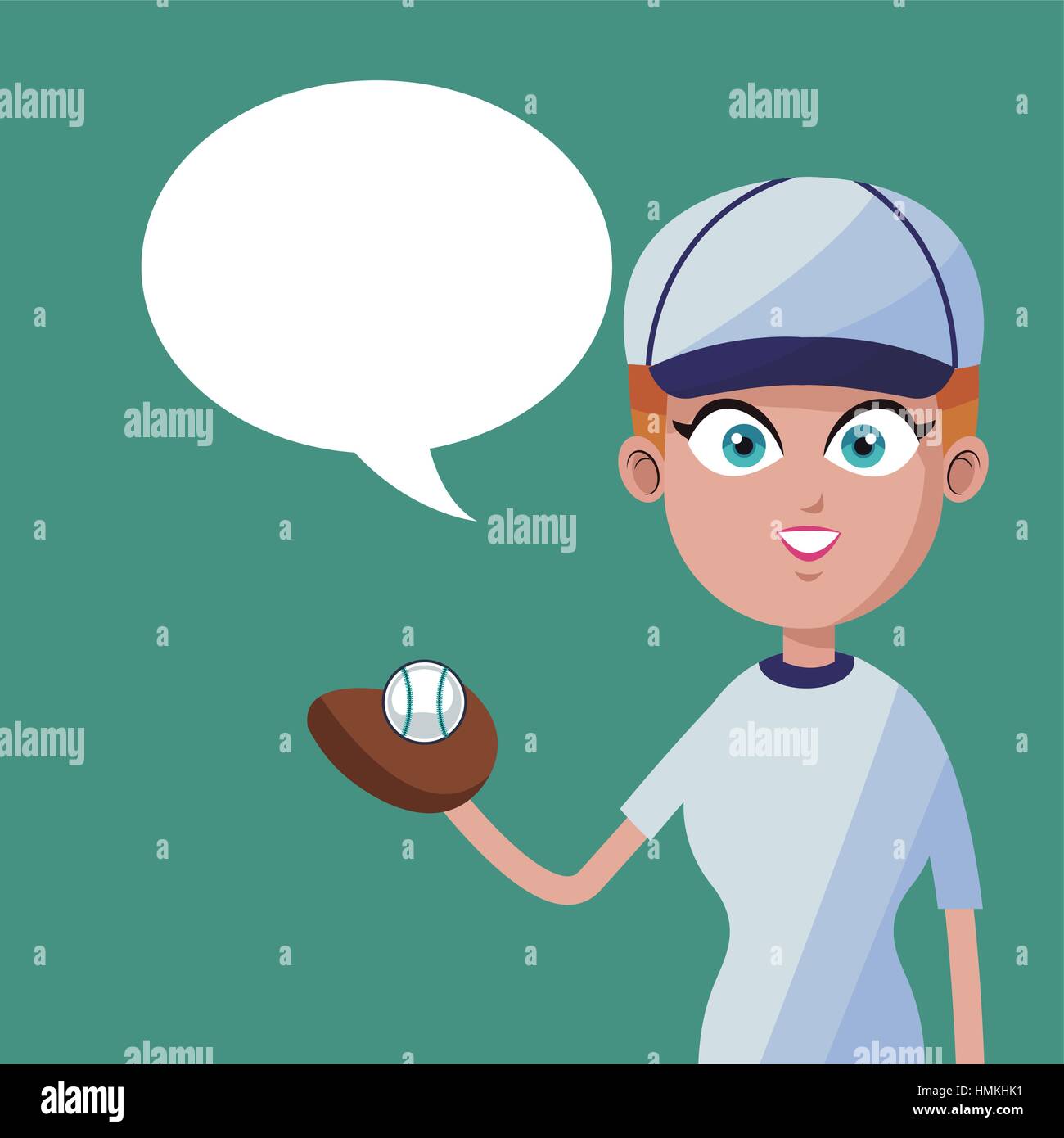 Leather gloves baseball Stock Vector Images - Alamy