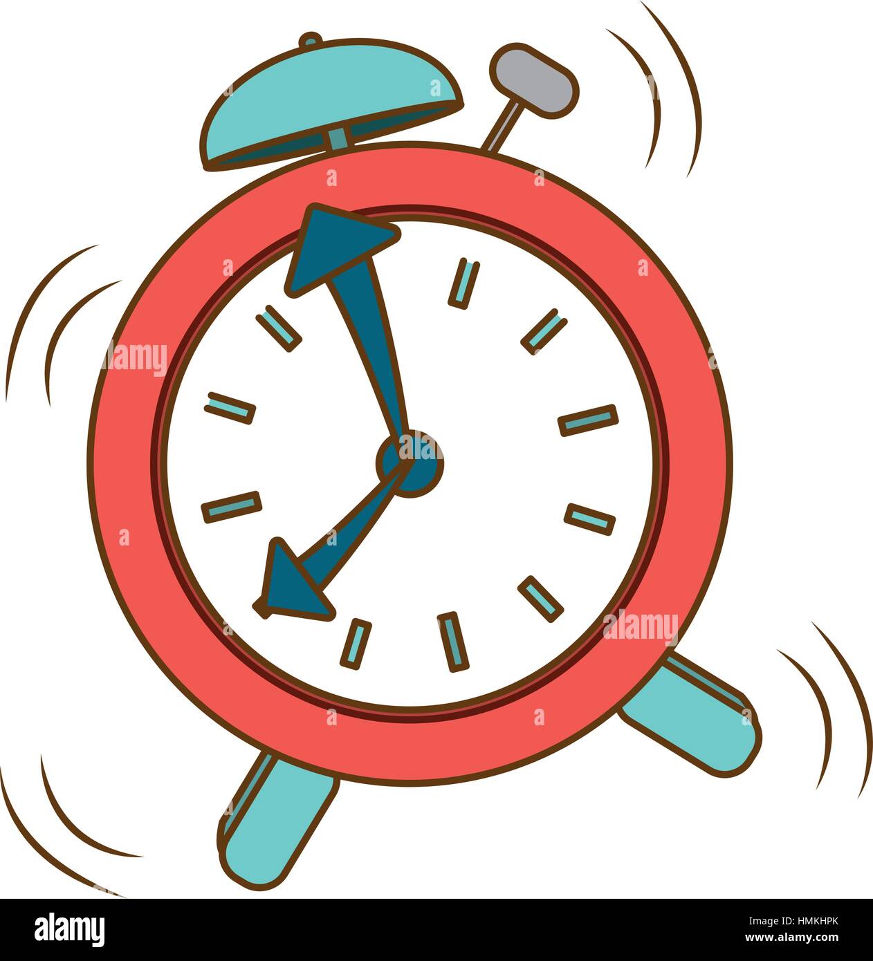 red alarms clock icon image design, vector illustration Stock Vector ...