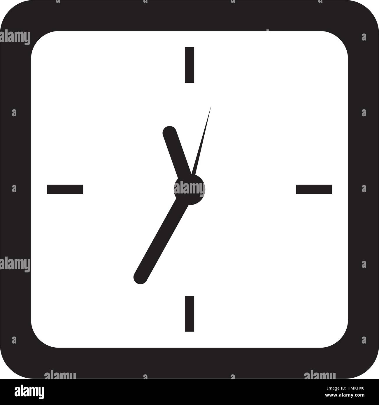 square clock icon image vector illustration design Stock Vector Image ...