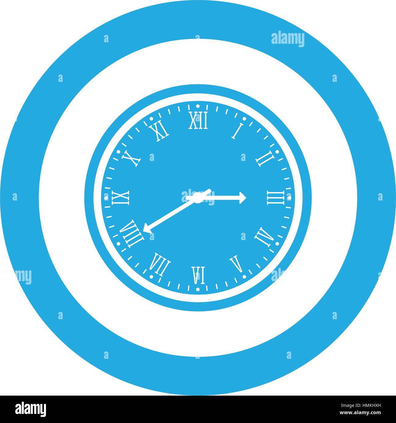 round wall clock icon image vector illustration design Stock Vector ...