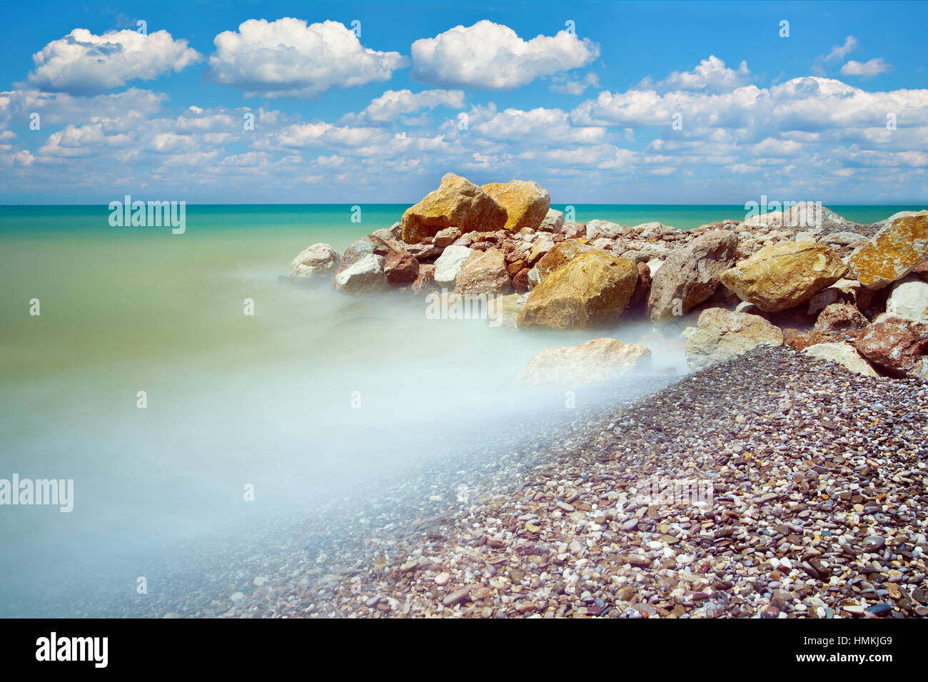 Beautiful stone seaside Stock Photo - Alamy