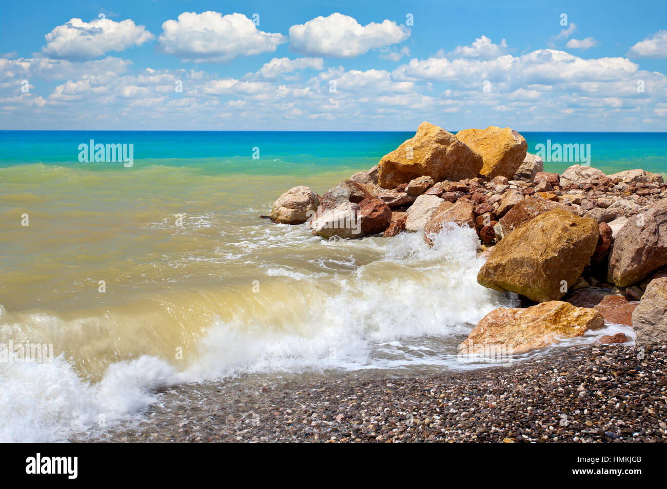 Beautiful stone seaside Stock Photo - Alamy