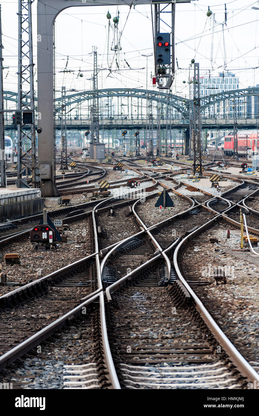 German railways munich central station hi-res stock photography and ...