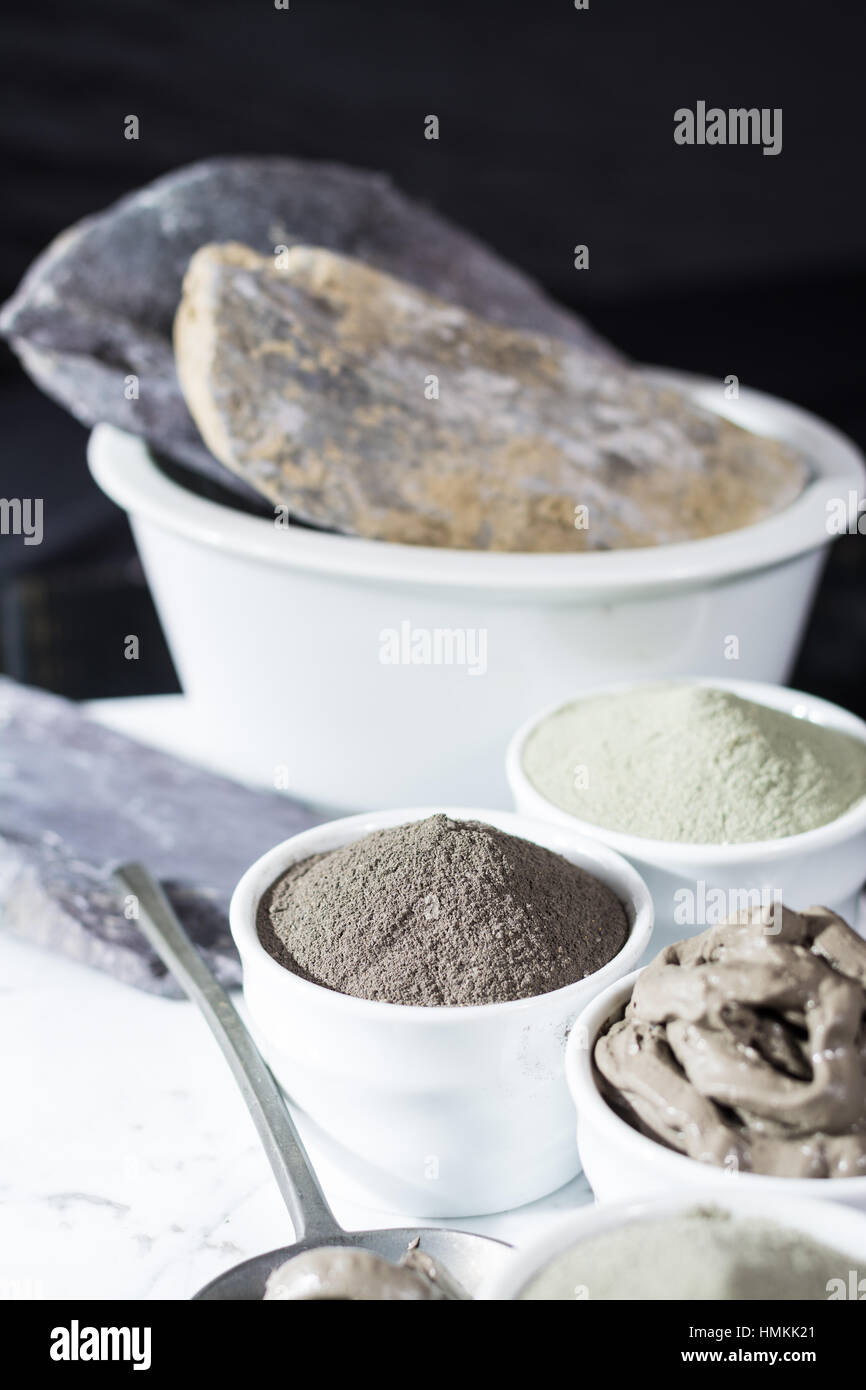 Ancient minerals - luxury face and body spa treatment, clay powder and ...