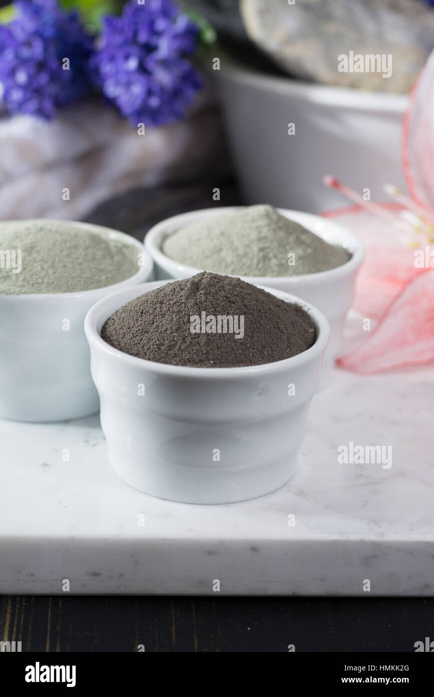 Ancient minerals - luxury face and body spa treatment, clay powder and ...