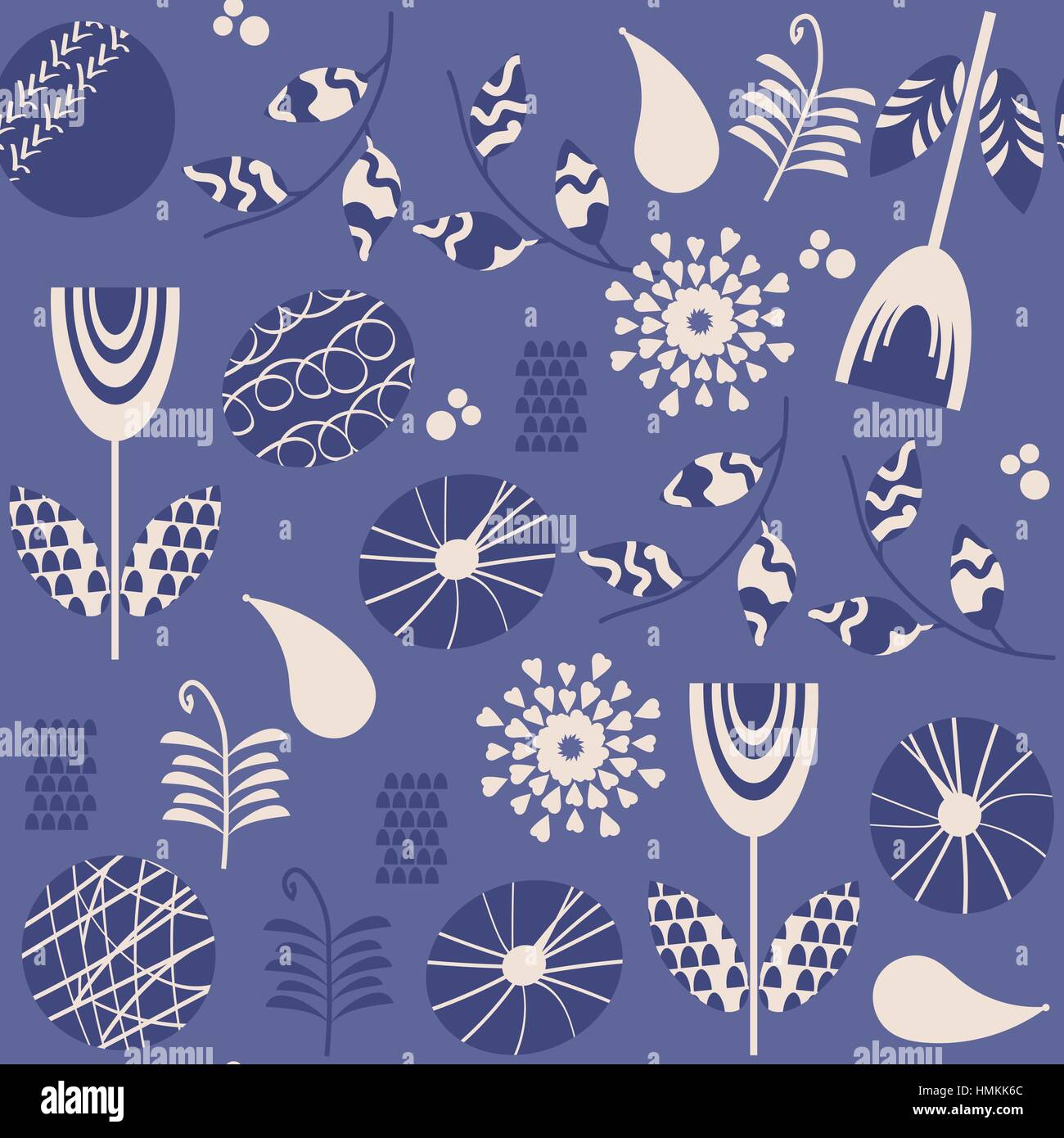 Floral seamless pattern, vector Stock Vector Image & Art - Alamy