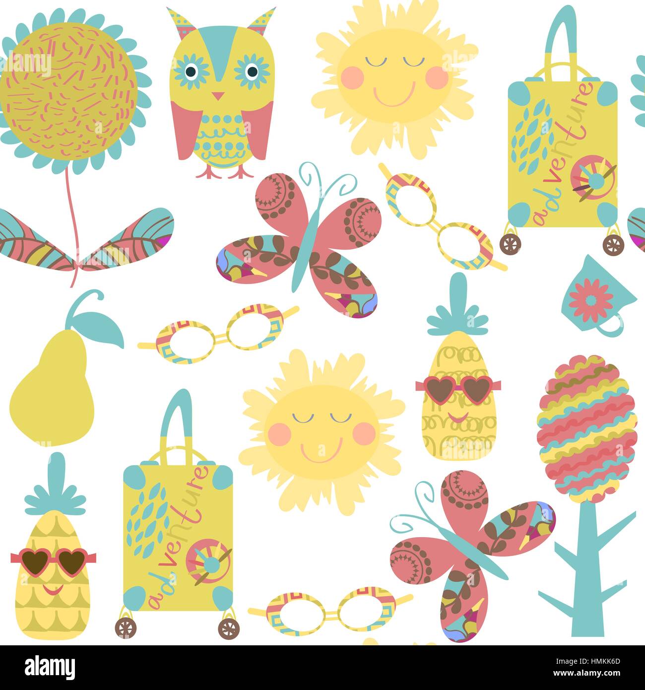 Seamless trip Stock Vector Images - Alamy