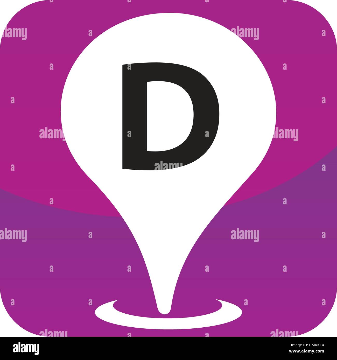 Location Search Solutions Initial D Stock Vector Image & Art - Alamy
