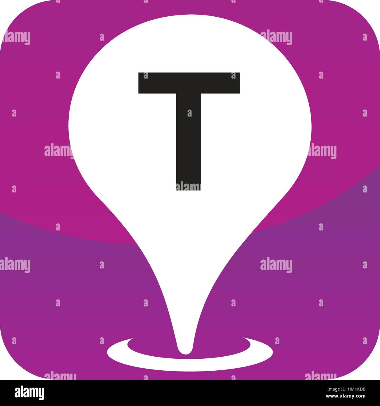 Location Search Solutions Initial T Stock Vector Image & Art - Alamy