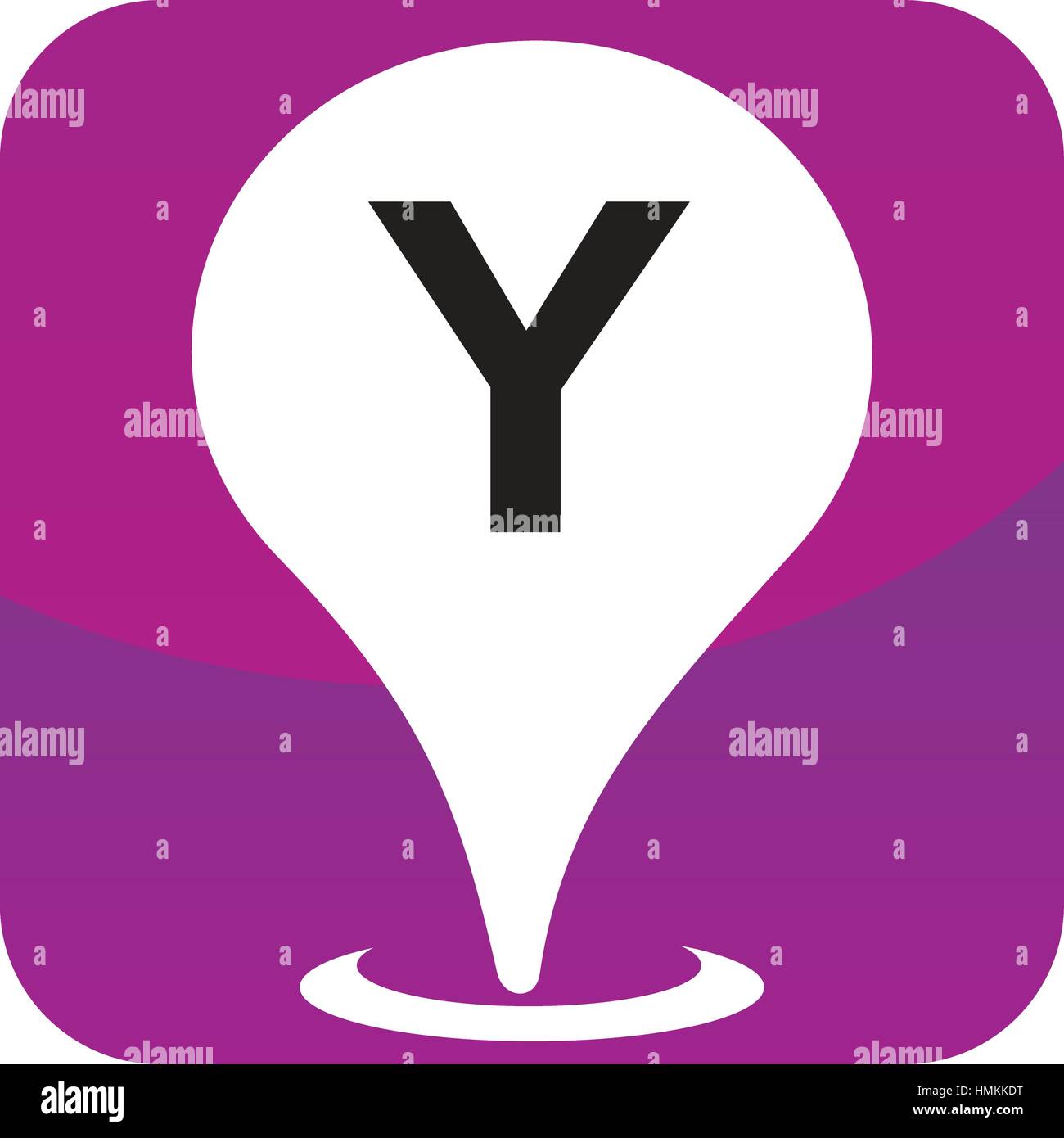 Location Search Solutions Initial Y Stock Vector Image & Art - Alamy