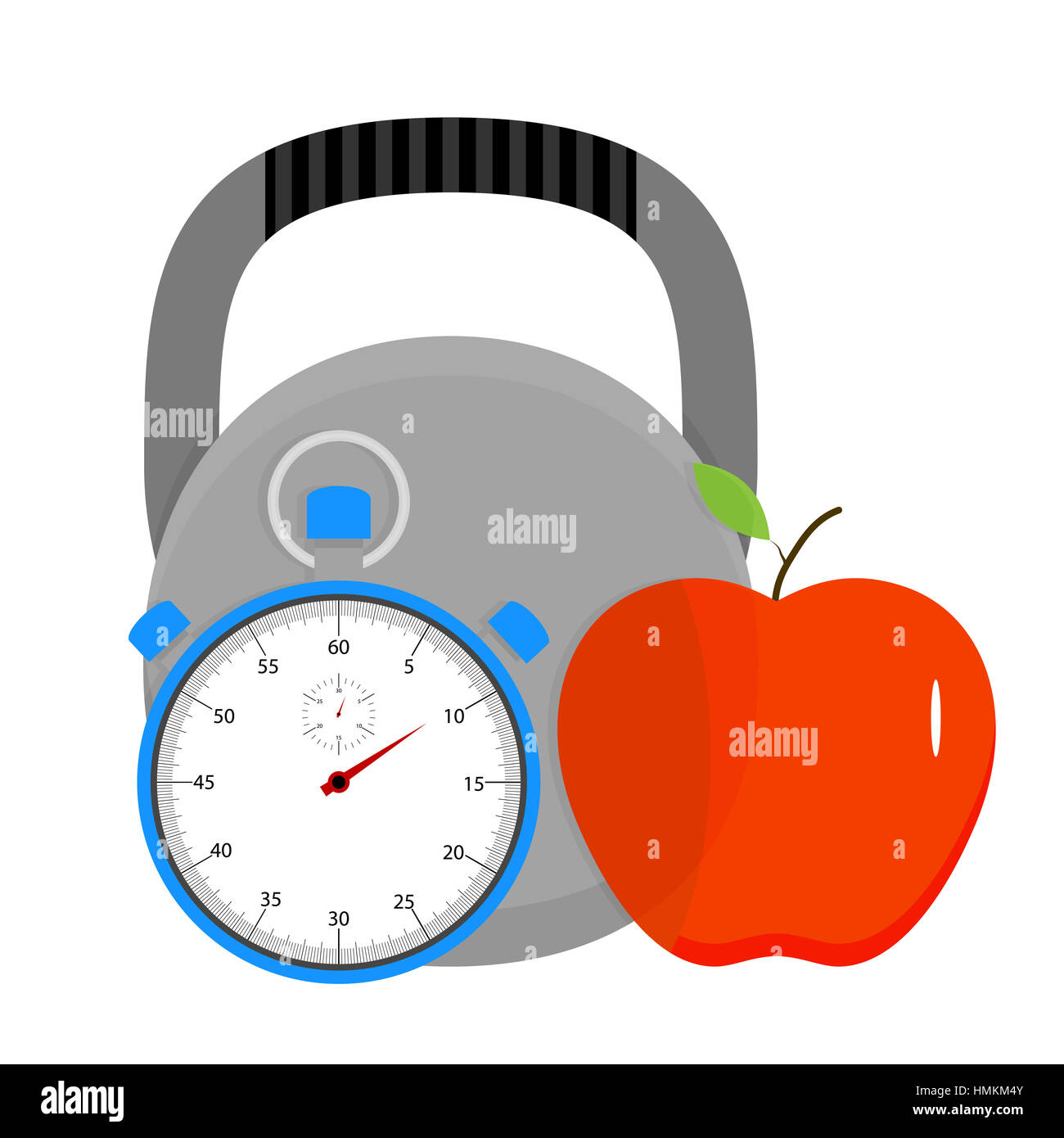 Sport and health icon vector. Interval training on strength endurance ...