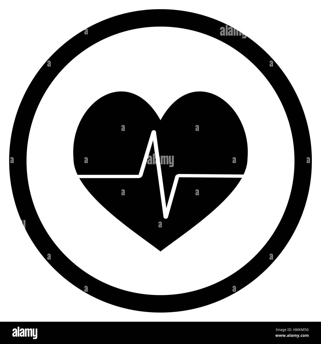 Ecg circle logo hi-res stock photography and images - Alamy