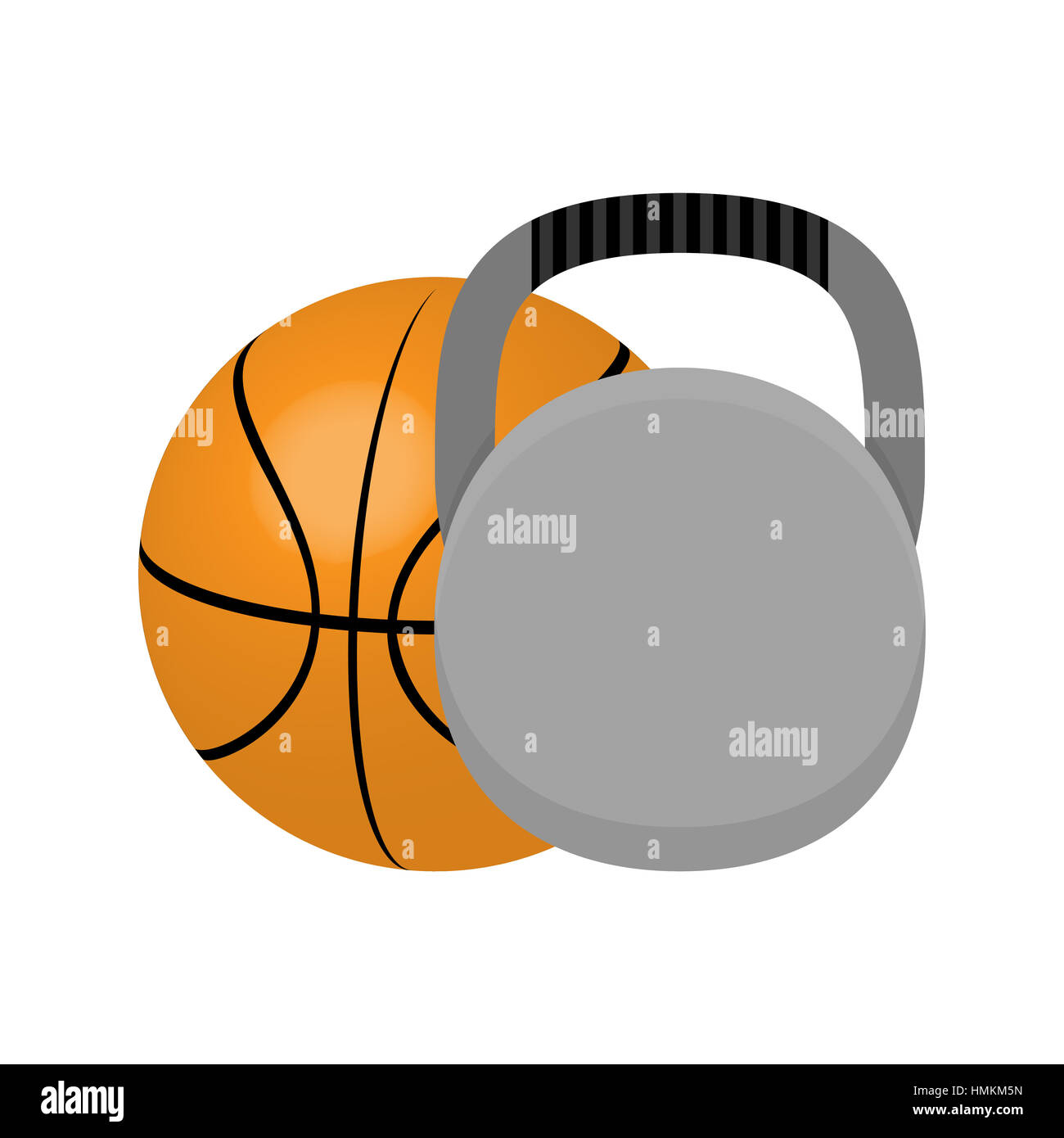 Sports and fitness health. Basketball ball and exercise training ...