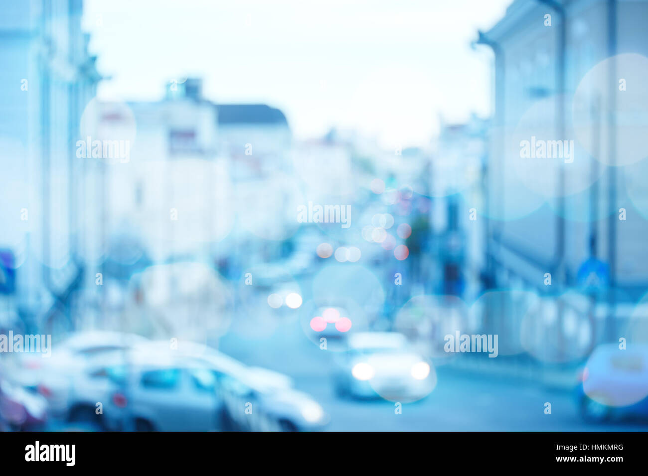 Blurred traffic at the city street, urban background Stock Photo - Alamy