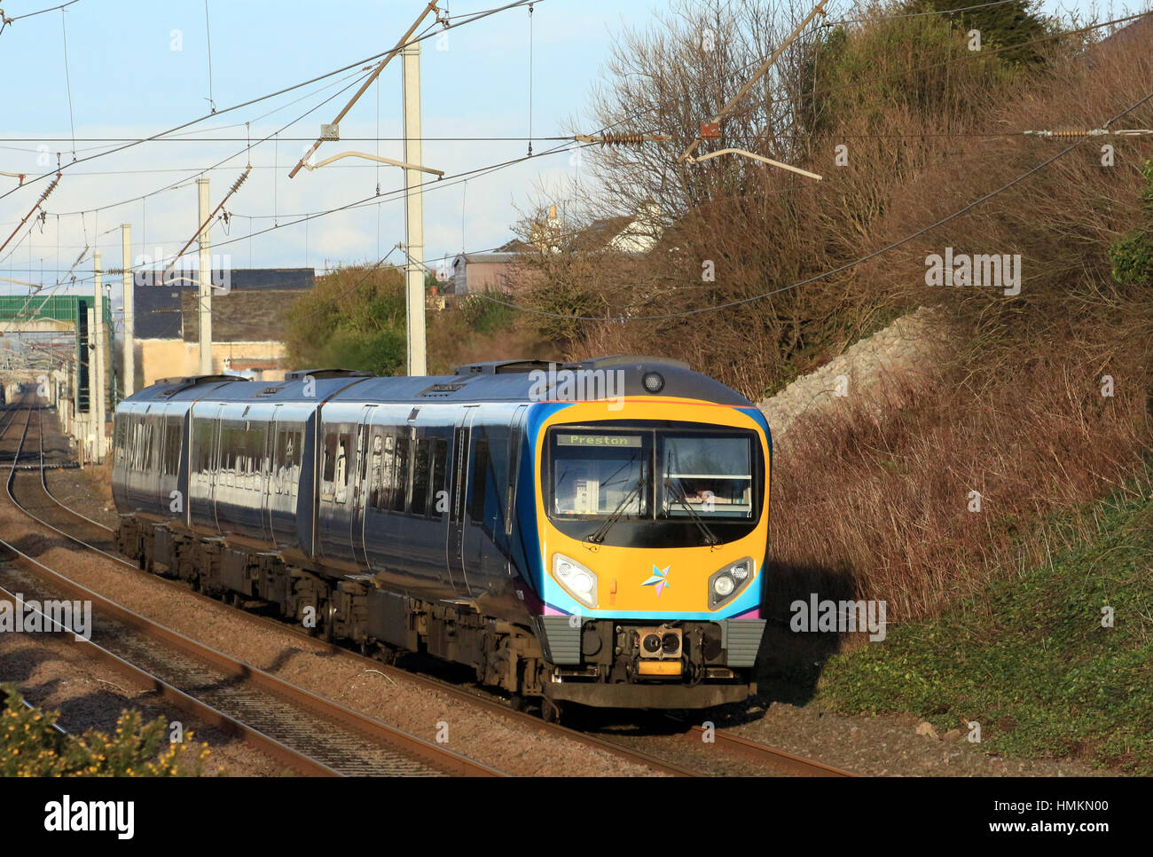 TransPennine Express liveried Desiro class 185 diesel multiple unit ...