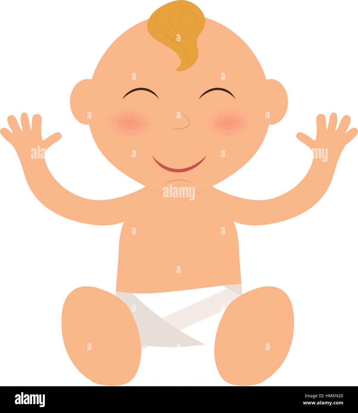 little baby cartoon icon vector illustration graphic design Stock ...