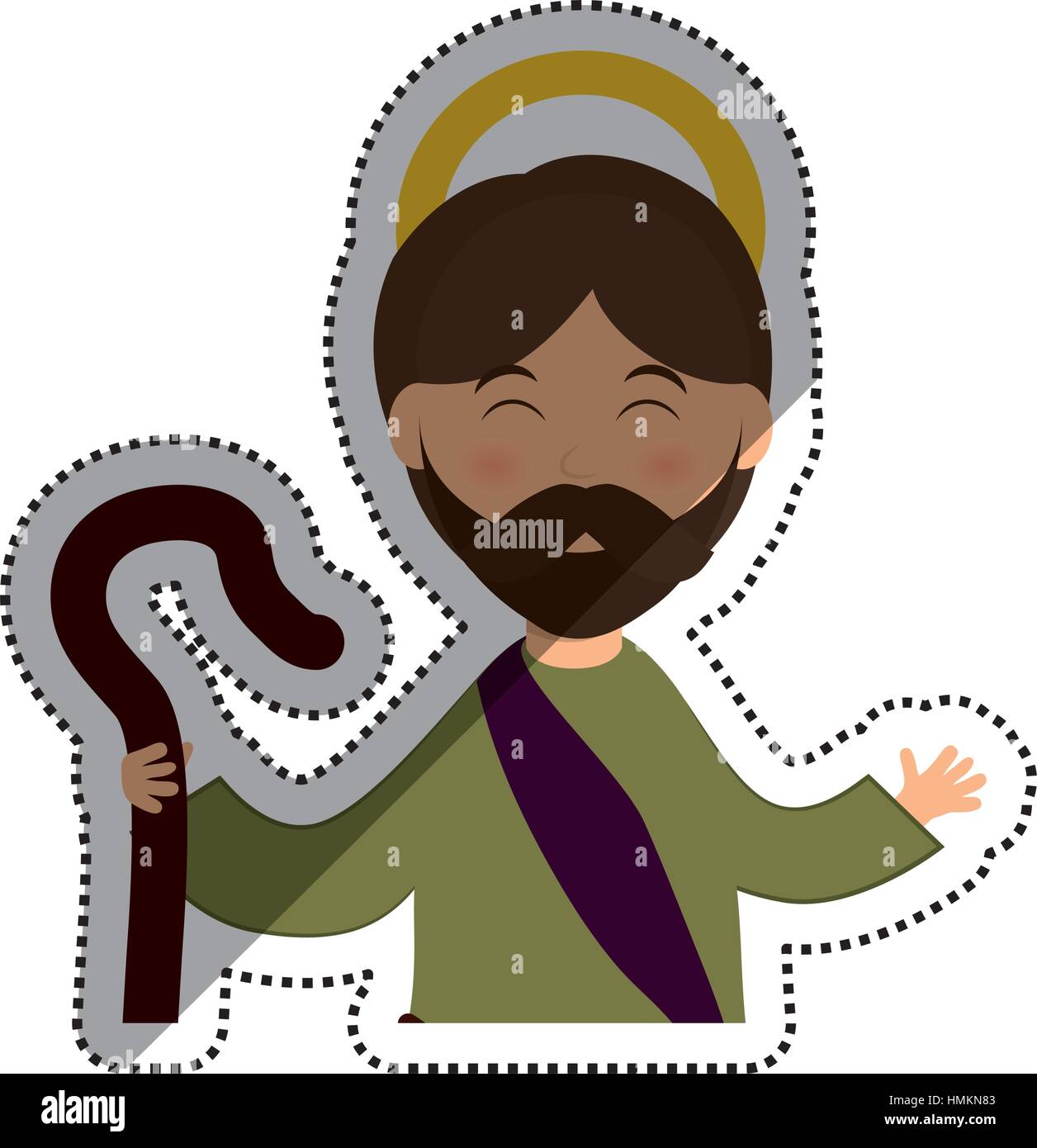 Jesus god joseph cartoon design hi-res stock photography and images - Alamy