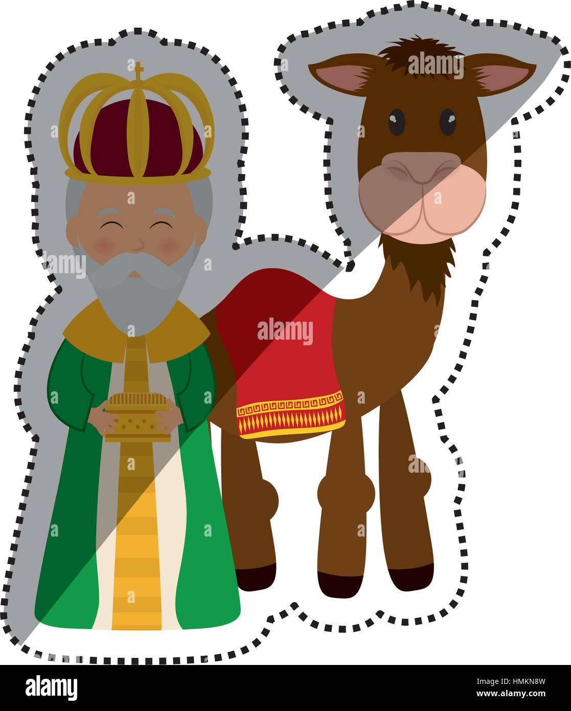 Three wise man cartoon icon vector illustration graphic design Stock ...