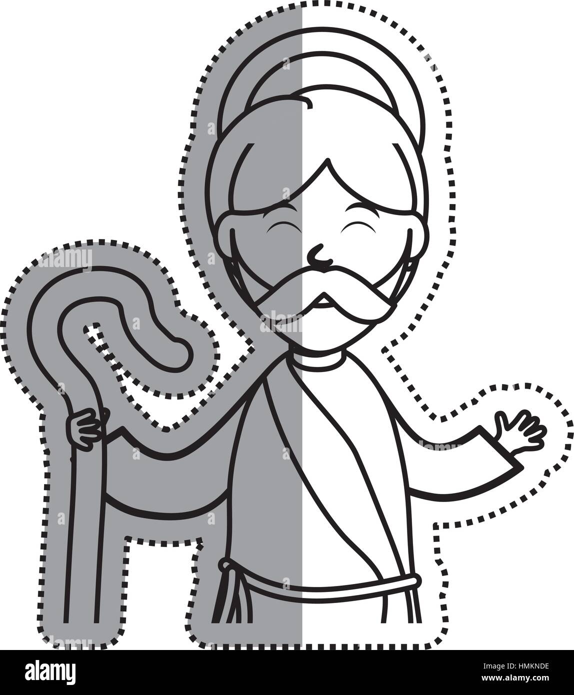 Holy joseph cartoon icon vector illustration graphic design Stock ...