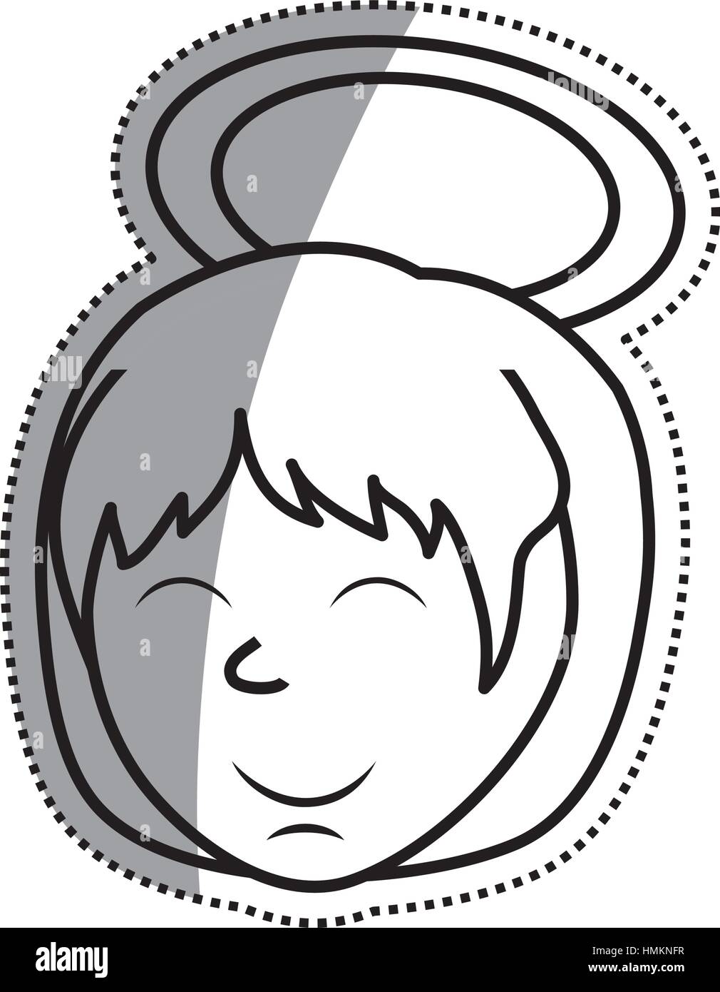 Cute angel cartoon icon vector illustration graphic design Stock Vector ...