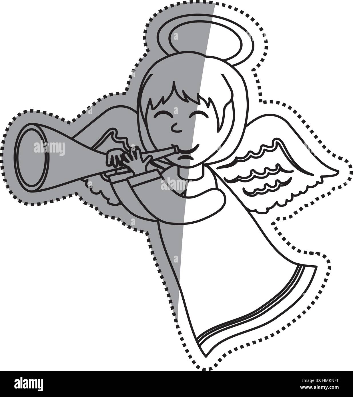 Cute angel cartoon icon vector illustration graphic design Stock Vector ...