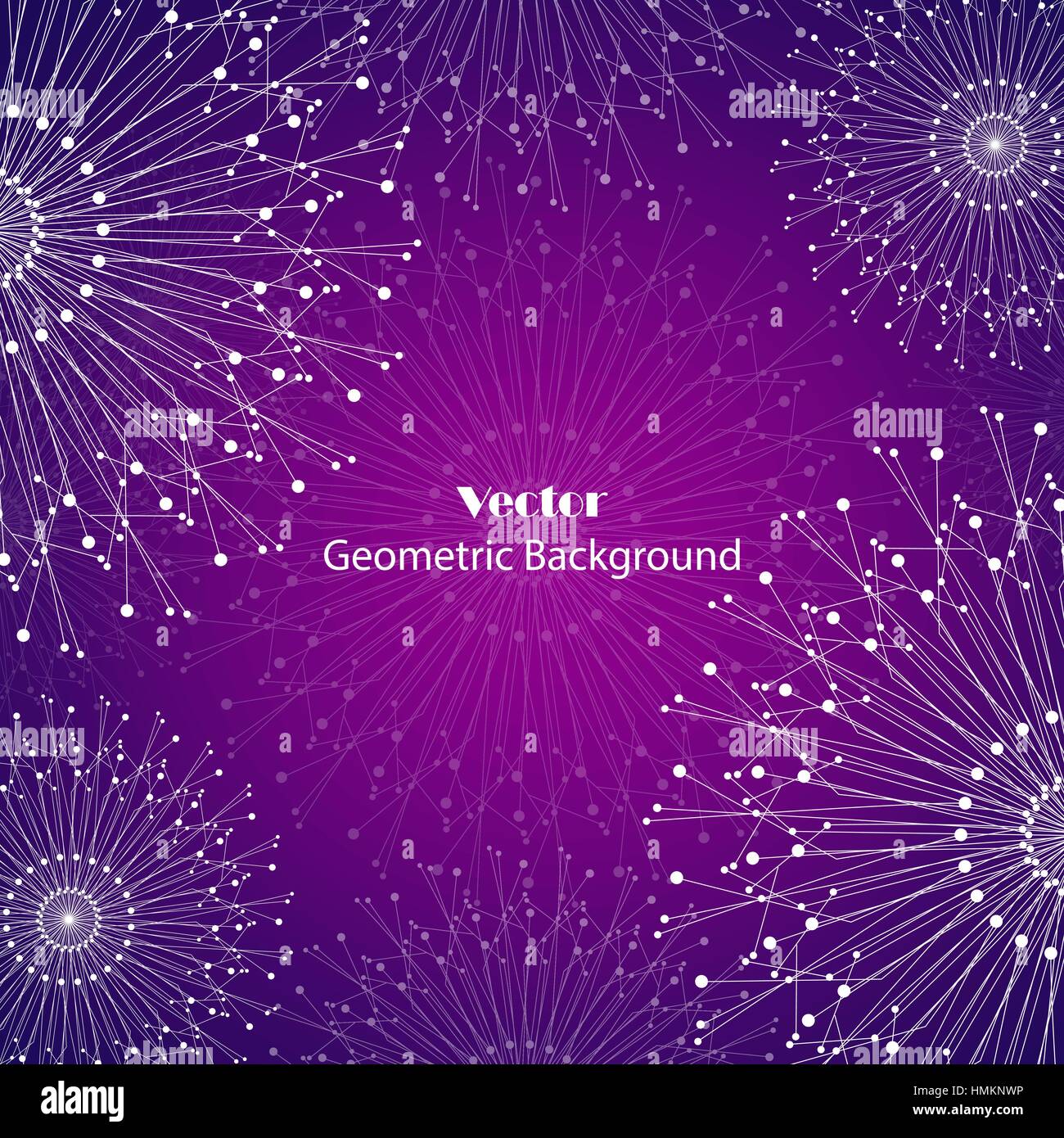 Geometric Pattern With Connected Lines And Dots Vector Illustration Stock Vector Image And Art