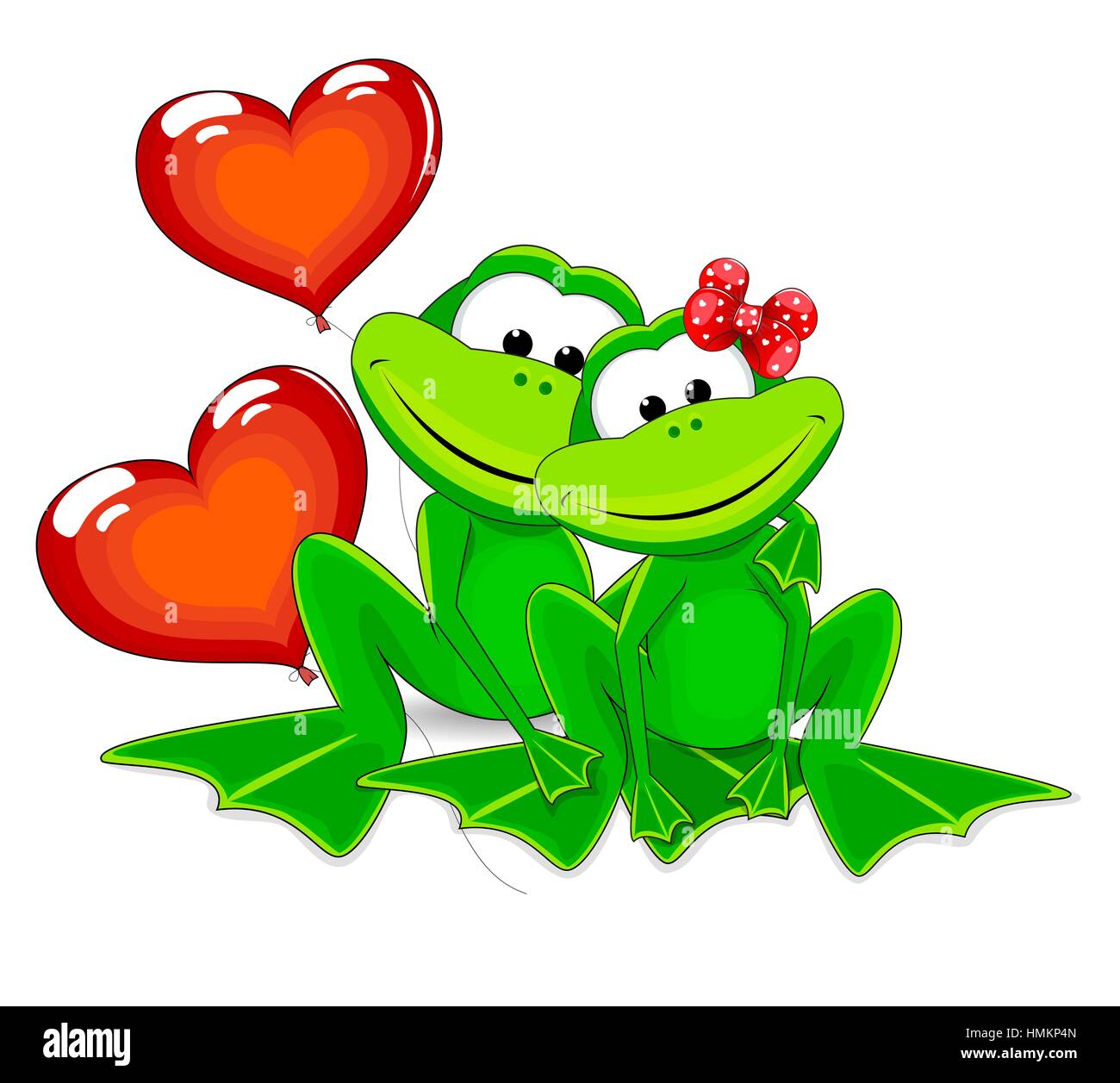 Two cute frogs Stock Vector Image & Art - Alamy