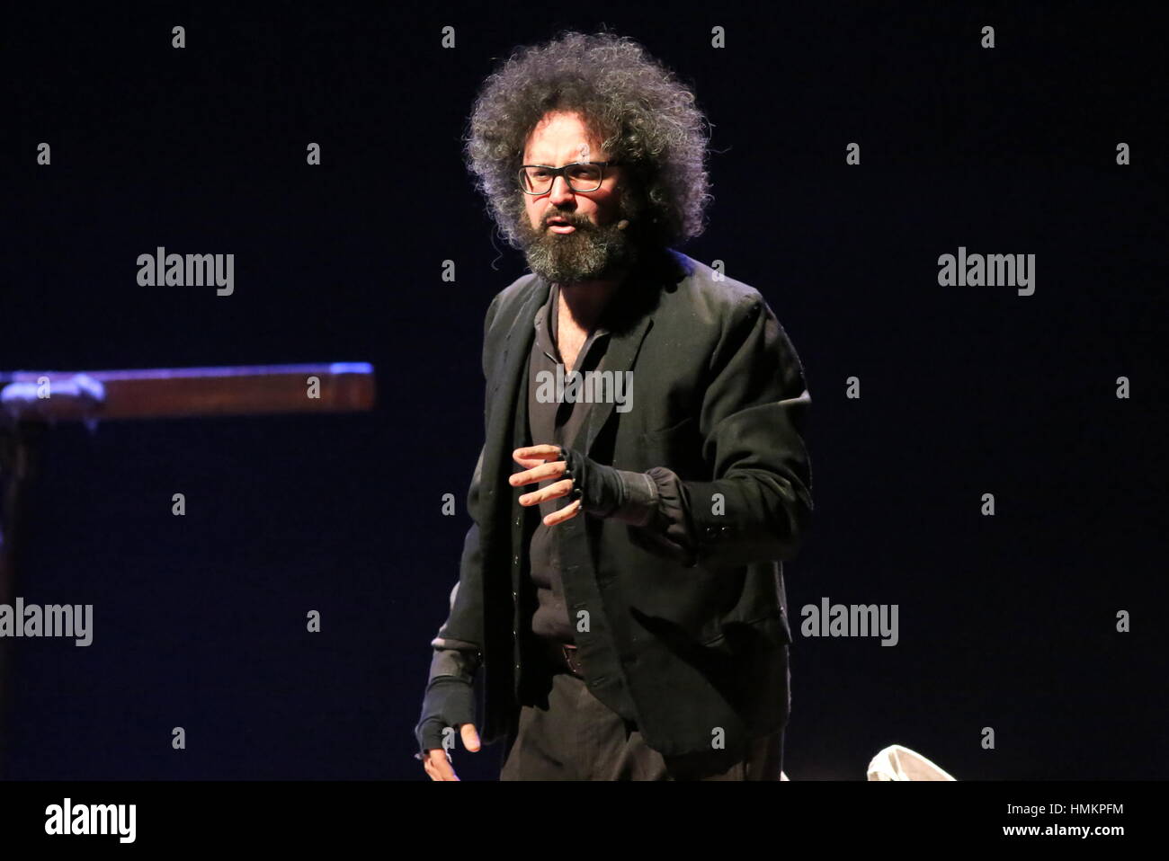 Turin, Italy. 03rd Feb, 2017. The Italian singer and actor Simone ...