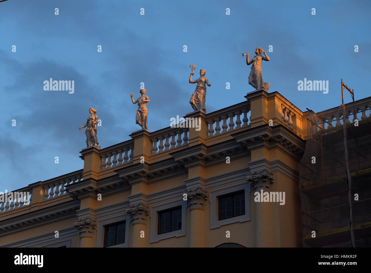 Balustrade Statues, Schloss Charlottenburg 2016 (during renovation ...