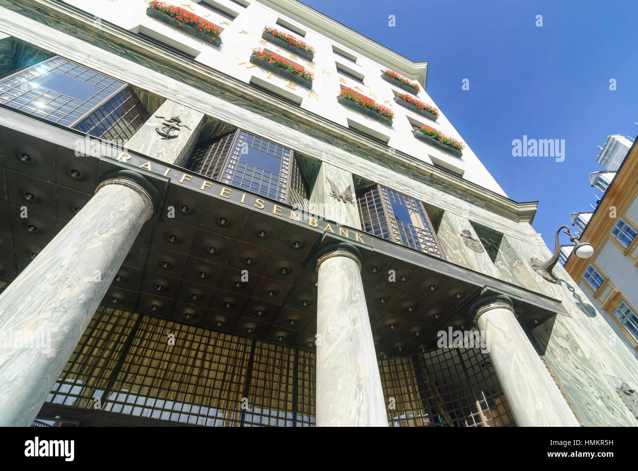 Wien, Vienna: Michaelerplatz; Looshaus, today Raiffeisenbank, 01. Old ...