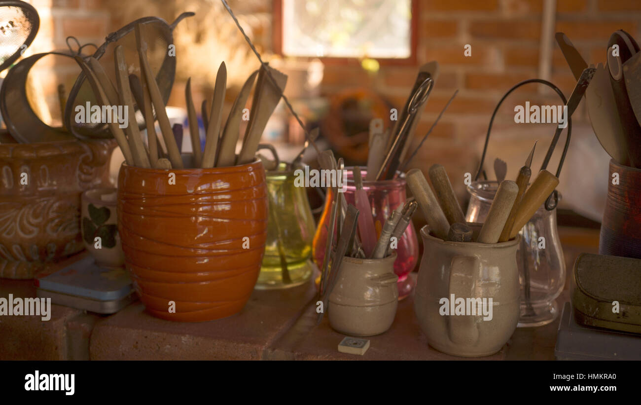 Pottery tools hi-res stock photography and images - Alamy